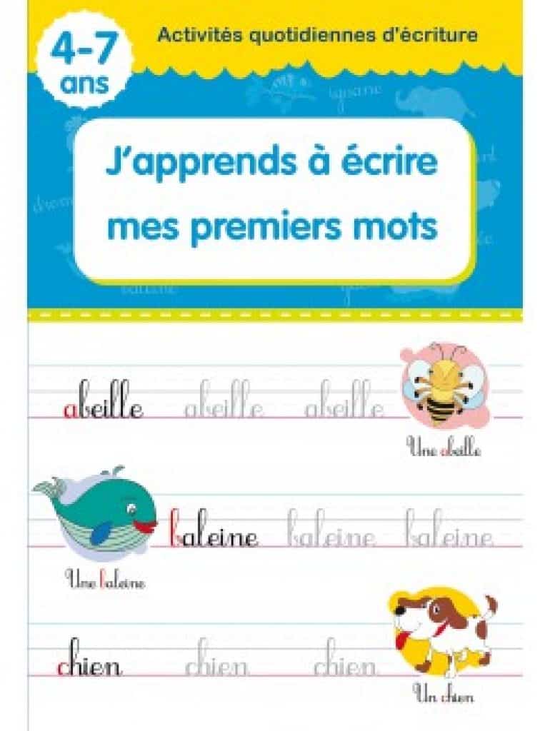 J'apprends à écrire mes premiers mots | Bibliopolis