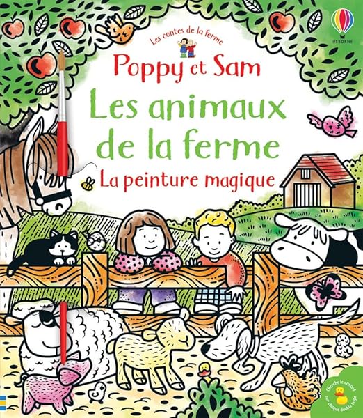 Les animaux de la ferme - Poppy et Sam - La peinture magique | Bibliopolis